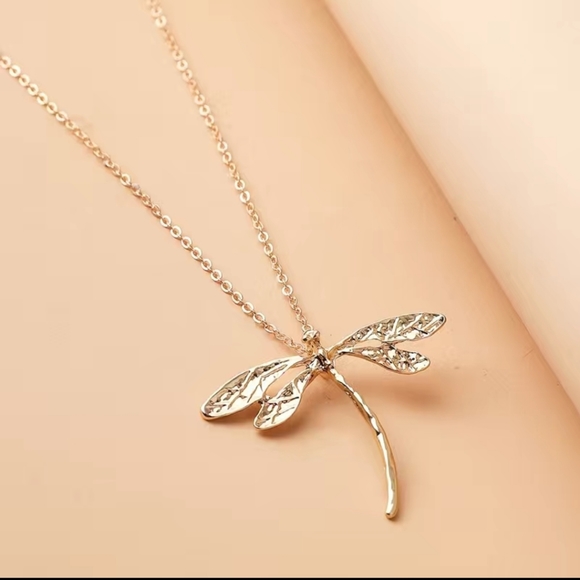 None | Jewelry | Host Pick Rose Gold Dragonfly Pendant | Poshmark
